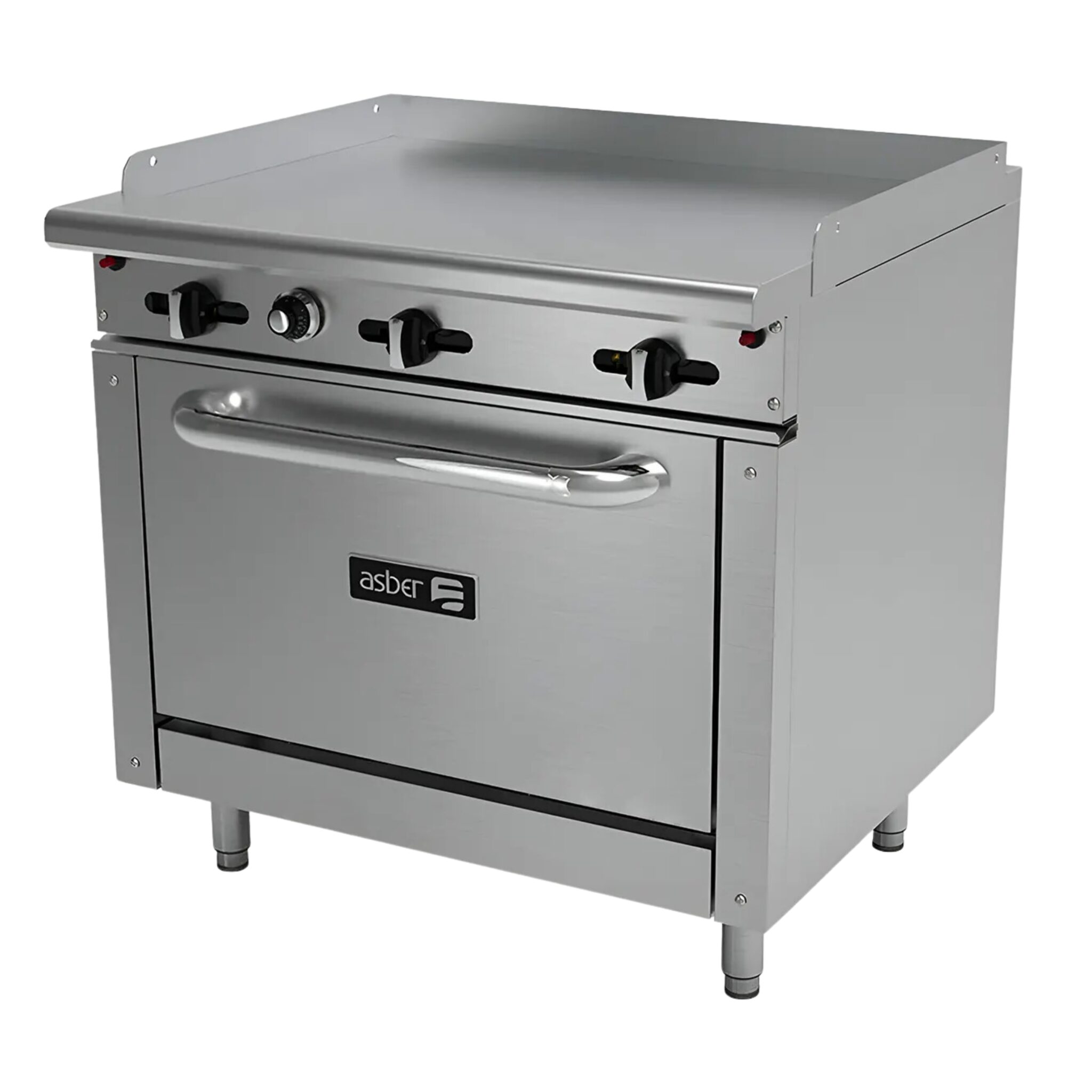 ASBER AER-G36-36-H Estufa a Gas Plancha de 36″ + Horno de 36″ ASBER ...